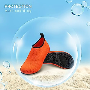 Tanamo Water Shoes for Women Men Quick-Dry Aqua Socks Swim Beach Shoes Barefoot Cruise Essentials Camping Accessories Pool Must Haves Size 7 8 9