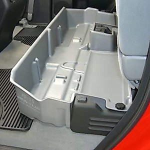 DU-HA Under Seat Storage Fits 07-21 Toyota Tundra Double Cab without Subwoofer, Dk Grey, Part #60052