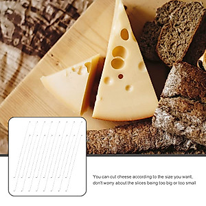 TorSor 10 Pack Cheese Slicer Wire Replacement Cheese Cutter Wires Repair Stainless Steel 14cm 5.5 Inch Knife Blade Refill for Block Cheese Slicers Board Cutting Pie Ham Home Restaurant Kitchen