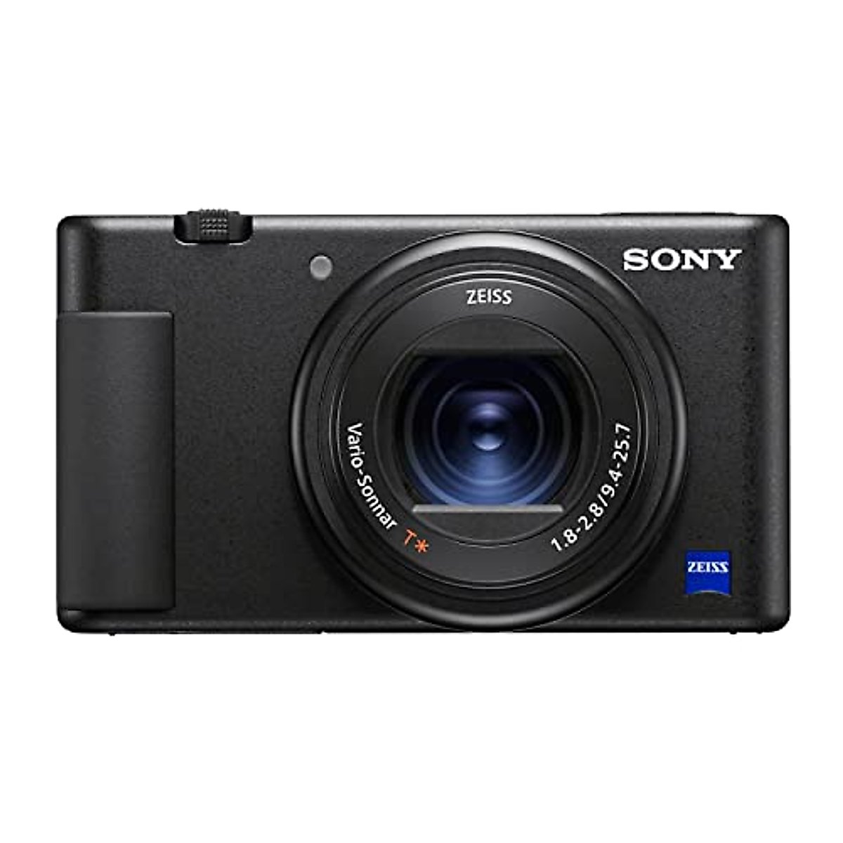 Sony ZV-1 Camera for Content Creators and Vloggers Bundle with Shotgun Microphone, Extendable Tripod with Built-in Phone Mount and Memory Card (4 Items)