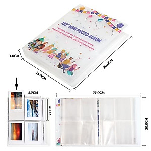320 Pockets 2x3” Mini Photo album Picture Sleeves for Fujifilm Instax Mini 50s 70 90 11 Fujifilm Instax Mini Camera, Polaroid Snap PIC-300 Z2300 Instant Camera (2YFM)