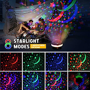 VAV Toys for 3-8 Year Old Boys, Star Projector Night Light for Kids with Remote Control Timer, Christmas Birthday Xmas Gifts for 3-10 Year Old Boys Girls