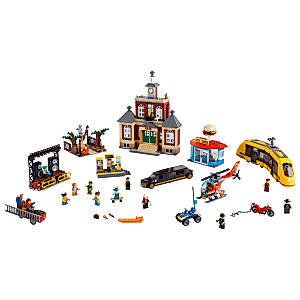 LEGO City Main Square 60271 Set, Cool Building Toy for Kids, New 2021 (1,517 Pieces)