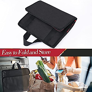 Coldido Insulated Reusable Shopping Bags Grocery Bags, Insulated Bags for Food Delivery for Commercial,Restaurant,Catering,Beach Grocery Transport(1 Pack S)