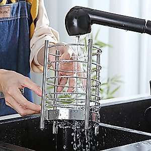 Berglander Kitchen Utensils Set 38 Pieces Non-stick Silicone Cooking Utensils Set, Kitchen Tools Set, Spoon Spatula Set With Sturdy Stainless Steel Utensil Holder, Dishwasher Safe