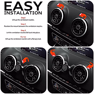 innoGadgets Magnetic Phone Mount Compatible with Audi A3/S3/RS3 | Smartphone Holder | Metal Magnet Stand | Audi A3 8V (2014-2019) Accessories | Vent Mounting for GPS, Tablet