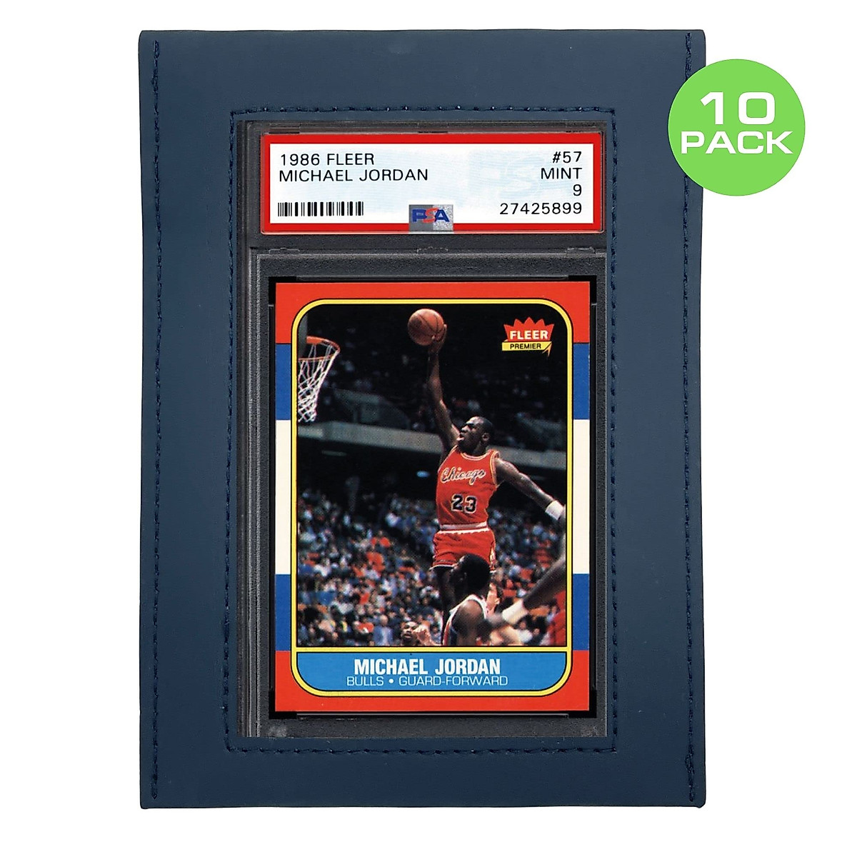 Cardkingpro - Graded Card UV Protection Sleeves Compatible with PSA, SGC, GAI, and BVG Cards, 10 Pack, Large Window