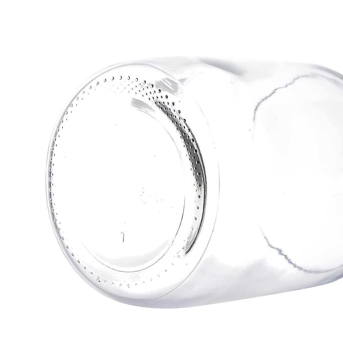 Moonetto 1 Piece 2 Liter 2000ml Graduated Round Media/Storage Glass Bottles Solvent Jars with GL45 Blue Polypropylene Screw Cap