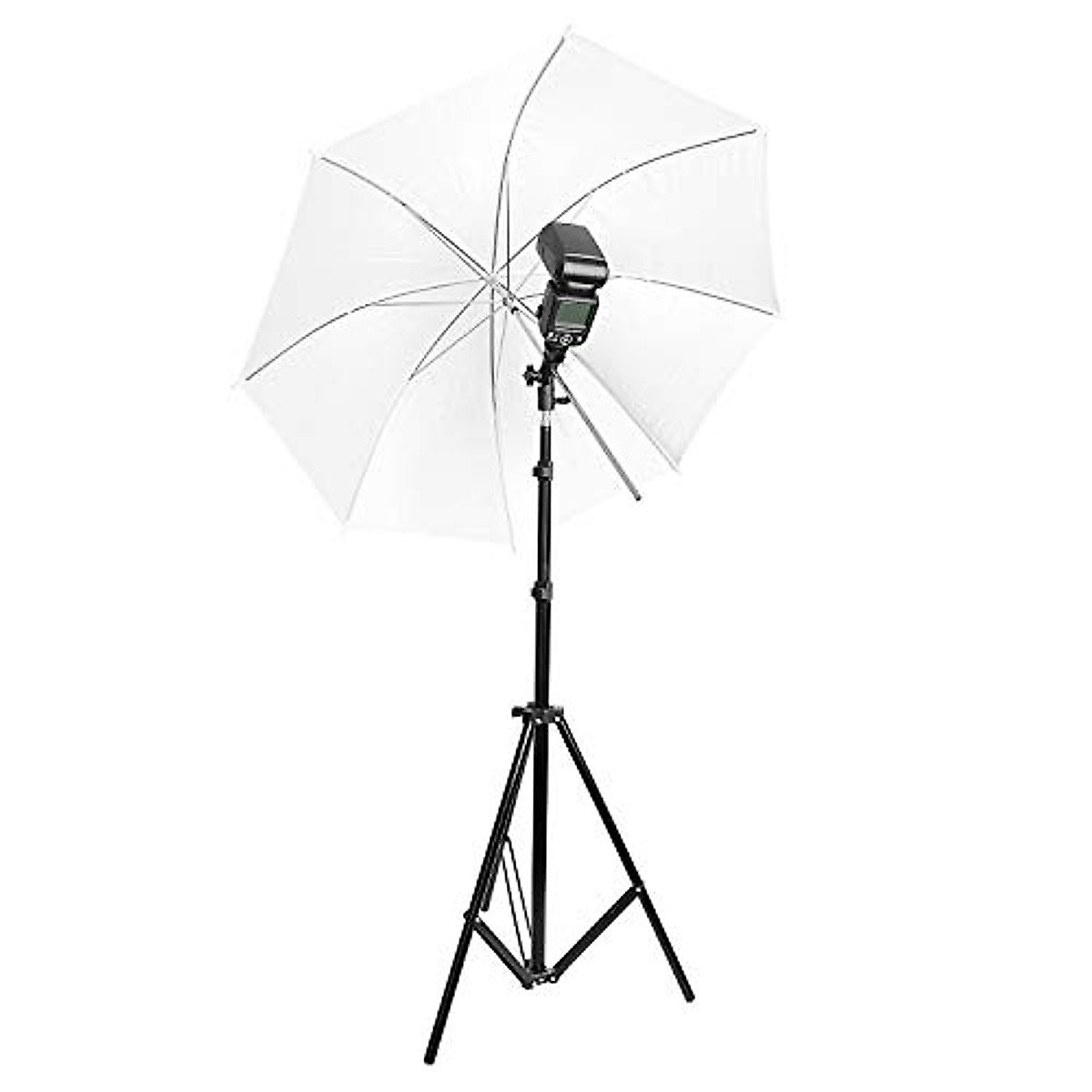 Updated Anwenk Flash Bracket Mount Flash Stand Light Stand Bracket Mount with Umbrella Holder Mount Swivel, Compatible with Canon Nikon Pentax Olympus Camera Flashes Speedlite Studio LED Light -1Pack