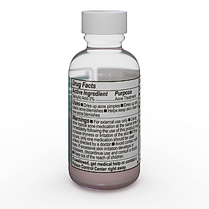 EMUAID Overnight Acne Treatment, Gentle Fast-Acting Solution with Salicylic Acid for Adults and Teens, Clears Stubborn Pimples, Cystic Acne, Blackheads, Rosacea, and Hormonal Breakouts, 1oz