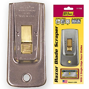 IVY Classic 11156-10: Razor Blade Scraper with 5 Blades, USA, Contains 10 Scrapers + 10 packs of 5 blades