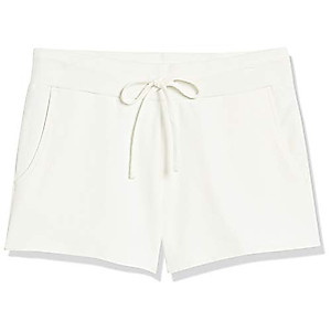 The Drop Women's Elaina Pull-On French Terry Sweatshort, Ivory, M