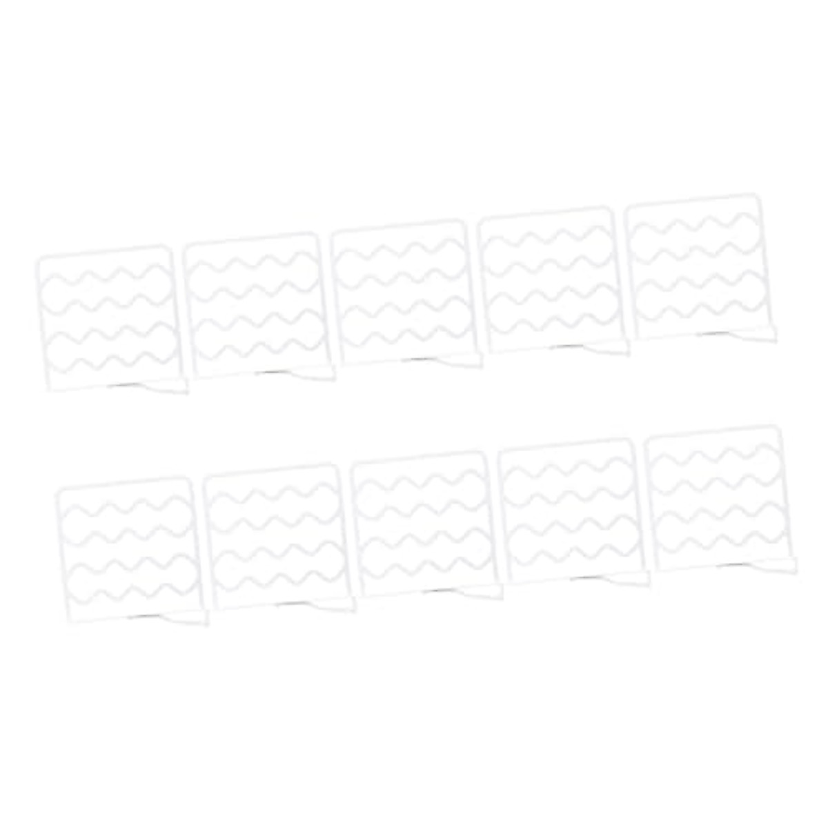 ifundom 10pcs Closet Shelf Dividers Wardrobe Shelf Dividers for Clothes and Bags Adjustable Closet Separator for Closet Organization and Storage