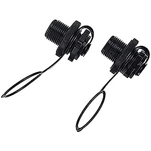 Inflatable Boat Air Valve,2PCS Inflatable Boat Spiral Air Plugs One-Way Inflation Replacement Screw for Inflatable Boat