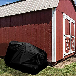 Lawn Mower Cover, Heavy Duty Waterproof Universal Fit Mower Cover, UV Protection Tractor Mower Cover, All Season/Weather Protection