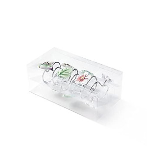 RoomTalks Flowers Leaves Birds Shower Curtain Hooks Rings for Bathroom, Rust Resistant Metal Decorative Shower Hooks Rings for Spring Boho Floral Plant Botanical Wildflowers Shower Curtains