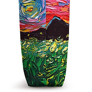 Black Standard Poodle Starry Night Dog Art by Aja Tote Bag