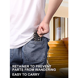 Drill Bit Set Screwdriver Bit Set, 201 Pcs Impact Driver Bits Kit with Carry Case, Combo Kit for Wood Metal Cement Drilling and Screwdriving, Tools for Gift and Home Maintenance