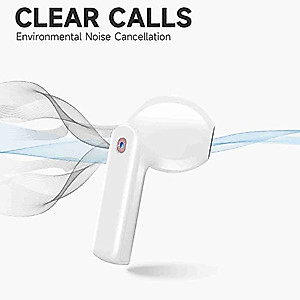 Wireless Earbuds Bluetooth Earbuds Wireless Headphones IPX5 Waterproof Earphones Noise Cancelling Headset Deep Bass Long Battery Bluetooth Headphones with Mic for iPhone Android
