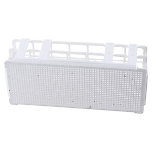 HOBBYIN Plastic Test Tube Rack for 30mm Tube, 21 Well, White,Detachable (21 Hole) Tube Box