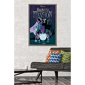 Trends International Disney Haunted Mansion - Group Wall Poster, 22.375" x 34", Barnwood Framed Version