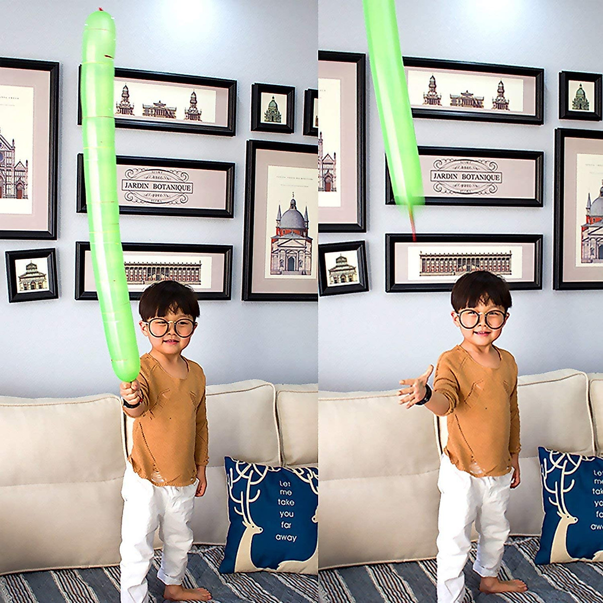 100pcs Rocket Balloons with Two Free Air Pump Colorful Giant Rocket Balloons for Parties