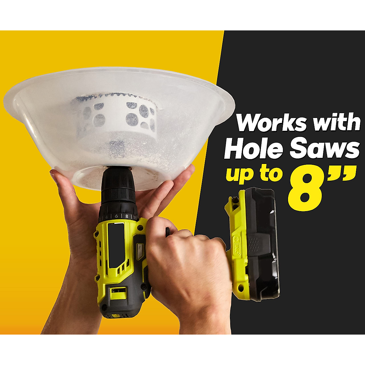 Hole Saw Dust Bowl (2 Pack) - Dust Bowl for Hole Saw, for Installing Recessed Lights and Works with All Hole Saws