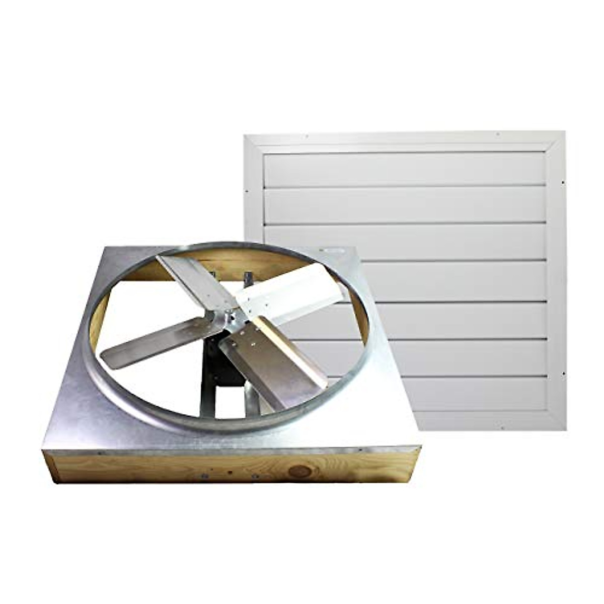 Cool Attic CX24DDWT Direct Drive 2-Speed Whole House Attic Fan with Shutter, 24 Inch