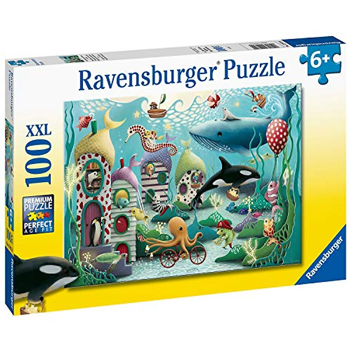 Ravensburger Underwater Wonders 100 Piece Jigsaw Puzzle for Kids - Fun and Educational Toy | Perfect Age Fit | Sustainable Wooden Pieces | Climate Pledge Friendly - 12972