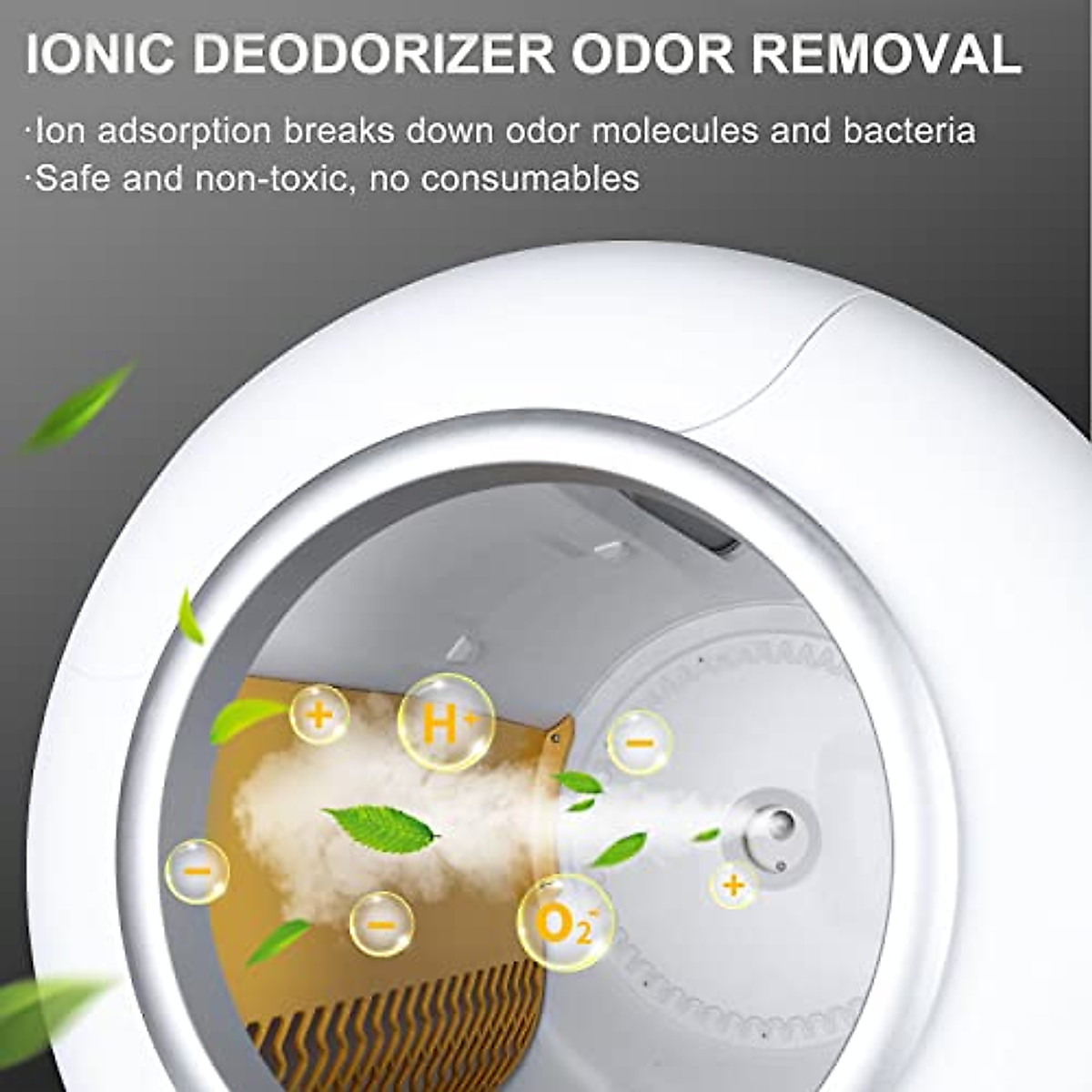 Comfipaws Automatic Cat Litter Box Self Cleaning Robot Cat Litter Box for Multiple Cats, Auto Clean Cat Litter Box with APP Control & Ionic Deodorizer, 65L+9L Smart Cat Toilet with Mat, Liner, Brush