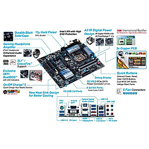Gigabyte GA-Z87X-UD3H Intel LGA Z87 1150 ATX Desktop Motherboard A