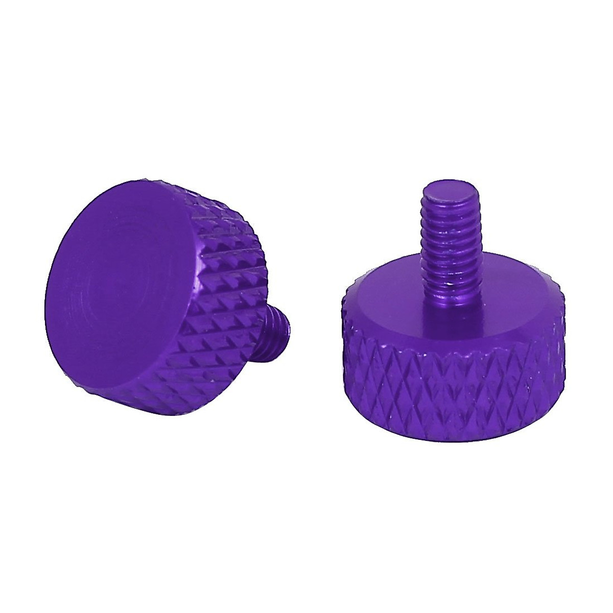uxcell Computer PC Graphics Card M3.5x6mm Flat Head Knurled Thumb Screws Purple 4pcs