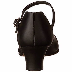 Capezio Women's Jr. Footlight Character Shoe,Black,7.5 M US