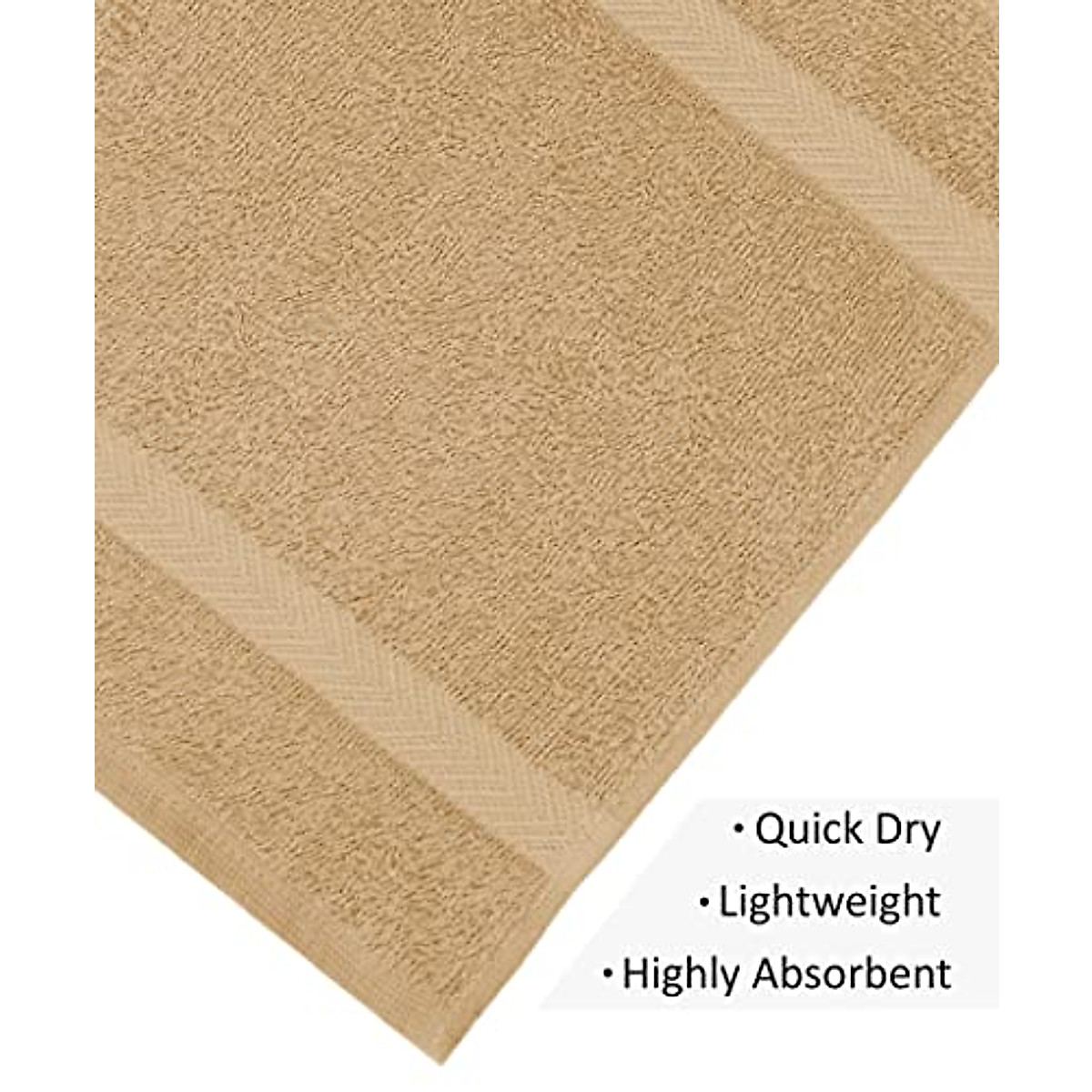 COTTON CRAFT Simplicity Washcloth Set -28 Pack 12x12-100% Cotton Face Body Baby Washcloths - Quick Dry Lightweight Absorbent Soft Everyday Luxury Hotel Spa Gym Pool Camp Travel Dorm Easy Care - Multi