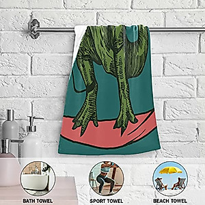 Dinosaur Kids Hand Towels Bath Towel 2Pcs 28x14 Inches Towel for Childrens Gift