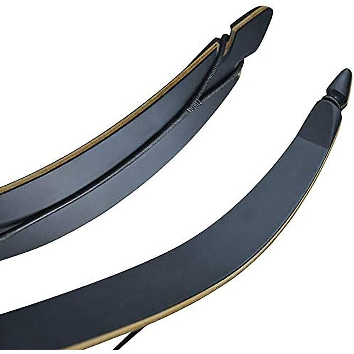 Vogbel 60" Archery Bow and Arrows Set for Adults Black Hunter Takedown Recurve Bow Survival Bow Hunting Longbow Bamboo Core Limbs for Right Handed Shooters Target Shooting Practice(60LB)