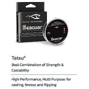 Seaguar Tatsu 100% Fluorocarbon Fishing Line DSF, 22lbs, 200yds Break Strength/Length - 22TS200