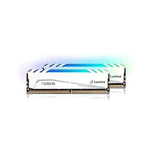Mushkin Redline RGB White - DDR4 UDIMM - 64GB (2x32GB) 3600MHz CL-16-288-pin1.35V Desktop Ram - Non-ECC - Dual Channel - Lumina Heatsink (MLB4C360GKKP32GX2)