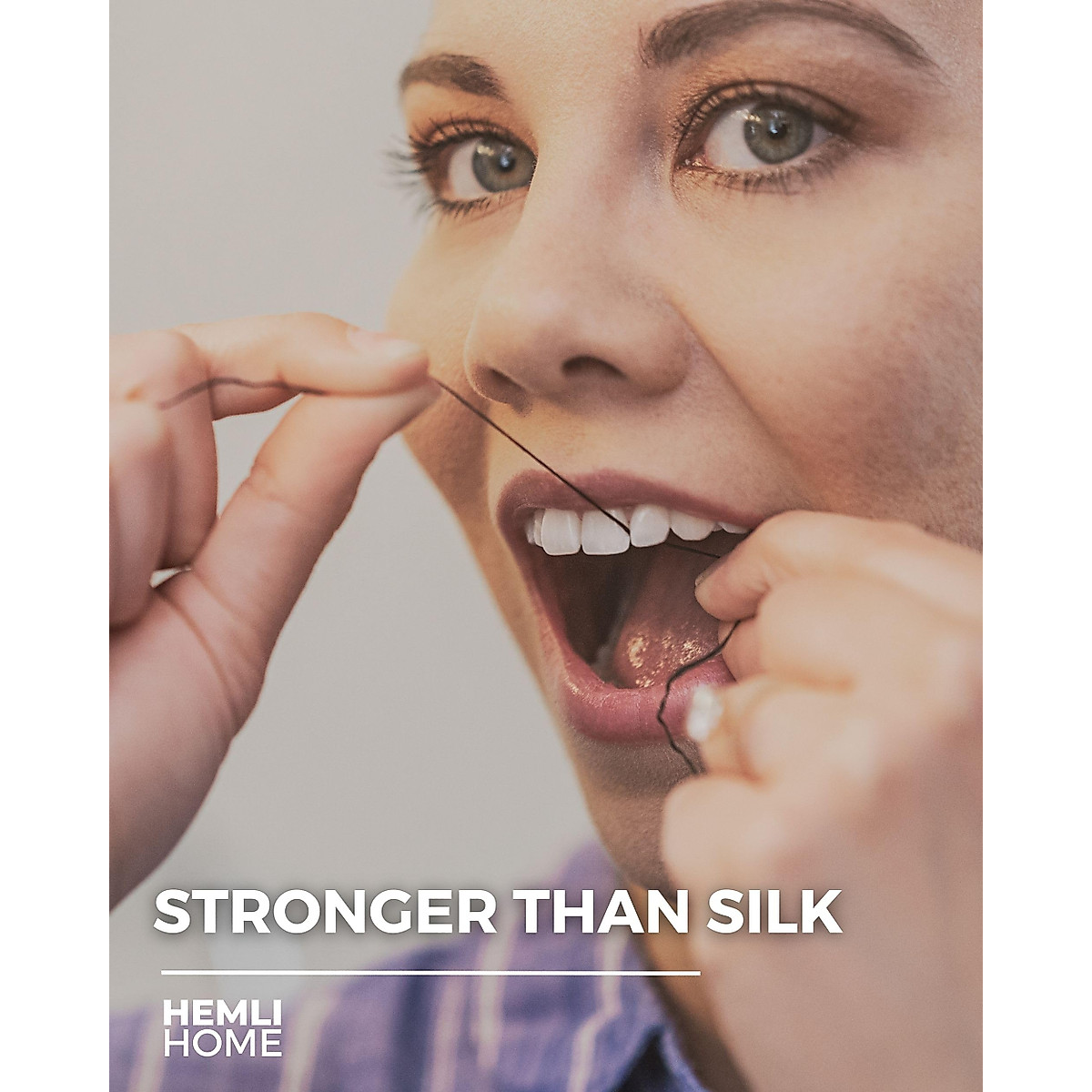 Vegan Bamboo Charcoal Dental Floss - 5-Pack - Refillable Bamboo Container - 5 x 33 Yards - Eco-Friendly Floss - Candelilla Wax Floss with Natural Mint Flavoring