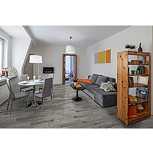 LUCiDA SURFACES Luxury Vinyl Floor Tiles-Peel & Stick Adhesive Flooring for DIY Installation-5 Sample Wood-Look Planks-6 inch x 12 inch