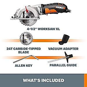 Worx WX429L 4 Amp WORXSAW 4.5" Electric Compact Circular Saw