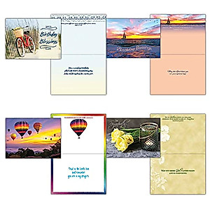 Shared Blessings 48 All Occasion Religious Greeting Cards Value Pack 2 - King James Version Scriptures - Faith Based Greeting Cards - Inspirational Thinking of You Cards with Envelopes - Assorted Designs including Religious Birthday, Thinking of You Cards