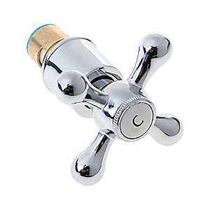 QIXIAMO for Cross Handle Faucet Trim for Bath Sink Faucet Handle for Kitchen Bathroom Sink Water Faucet Mixer
