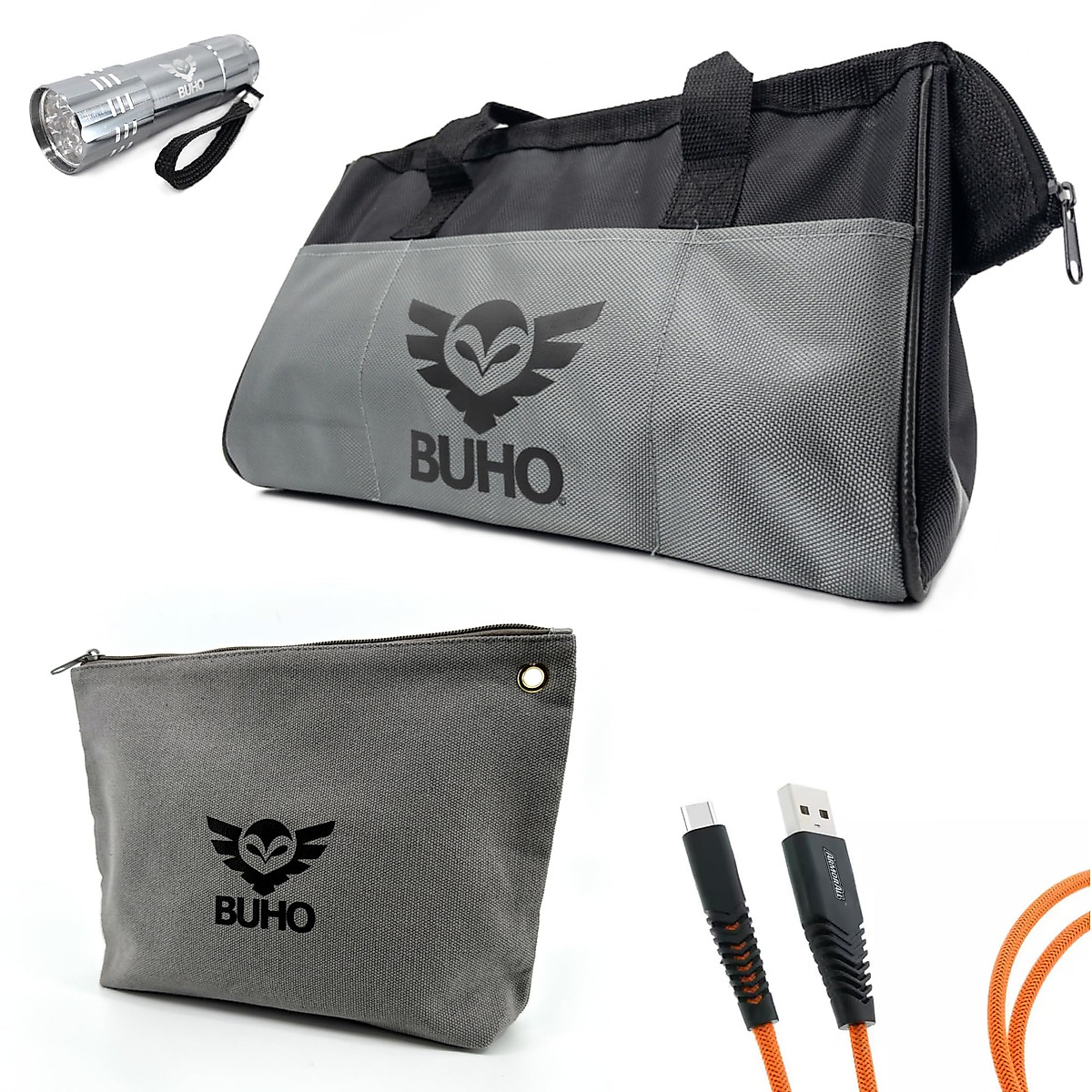 Buho 18-Volt Power Station Bundle Accessory Kit, Ryobi Battery Inverter and 8-Port Charger, and Additional USB Cable - Power Solution for Camping, Emergencies, Job Sites, Recreation, Tailgating