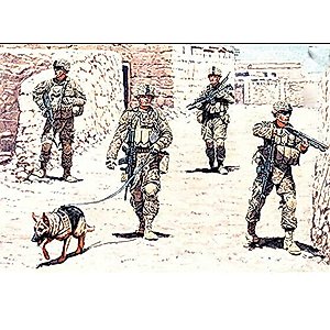 Modern US Infantry Cordon and Search 1/35 Scale Plastic Model Kit Master Box 35154