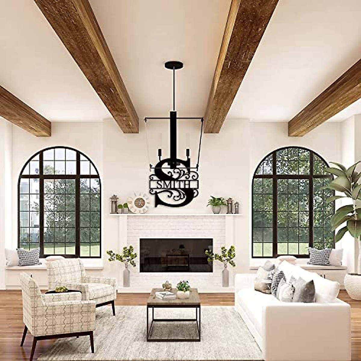 Custom Metal Family Name Sign Personalized, Personalized Last Name Sign, Wedding Gift, Engagement Gift, Housewarming Gift, Family Name Sign, Black