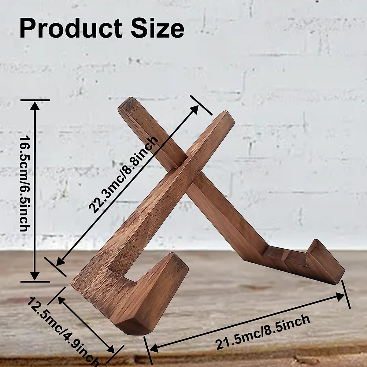 Cook Book Stand Recipe Book Holder, Solid Wooden Cookbook Stand, Recipe Book Holder for countertops and Cook Book Stand for Kitchen Hands-Free Cooking, Cookbook Stand for Kitchen Counter