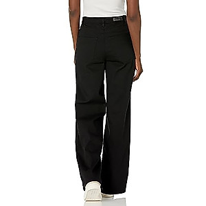 Unionbay Women's Sloane Stretch Twill Wide Leg Pant, Black, 13