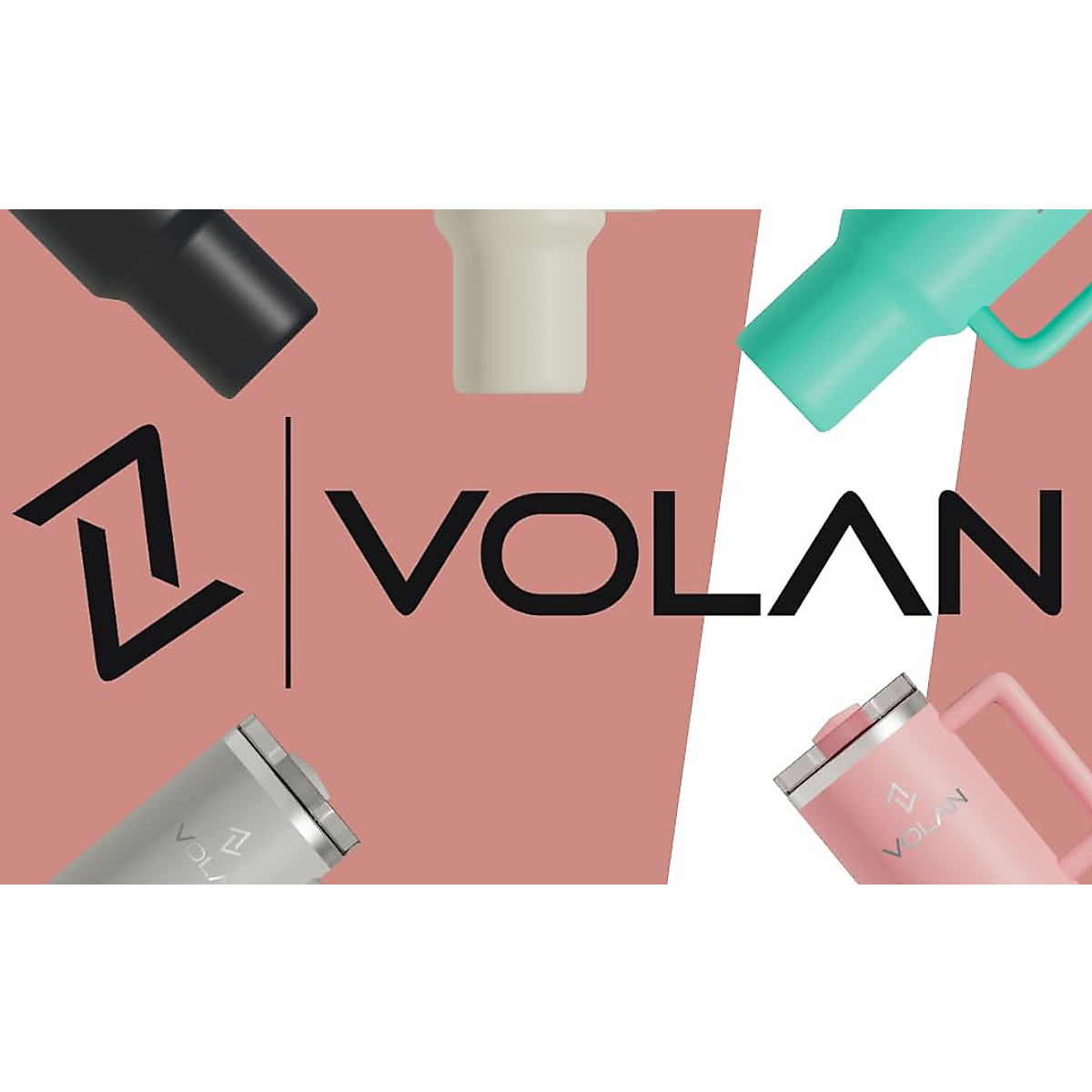 2nd Generation 40 oz Tumbler with Handle and Straw Insulated Tumblers Cups with Lids Straws Double Wall Vacuum Thermos cup 304 Stainless Steel Travel Mug Gifts for Men Women Him Her (Peach)