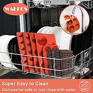 Small 15-Cavity Semi Circular Silicone Mold, 2 Packs Half Sphere Silicone Baking Molds for Making Jelly, Chocolates and Cake